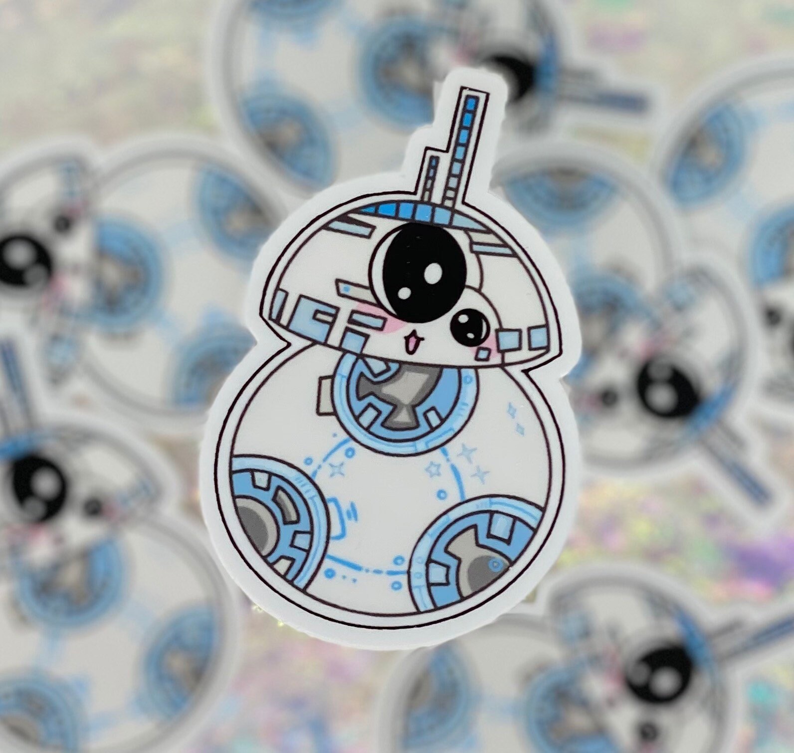 Blueberry BB8 Vinyl Waterproof Sticker - Etsy