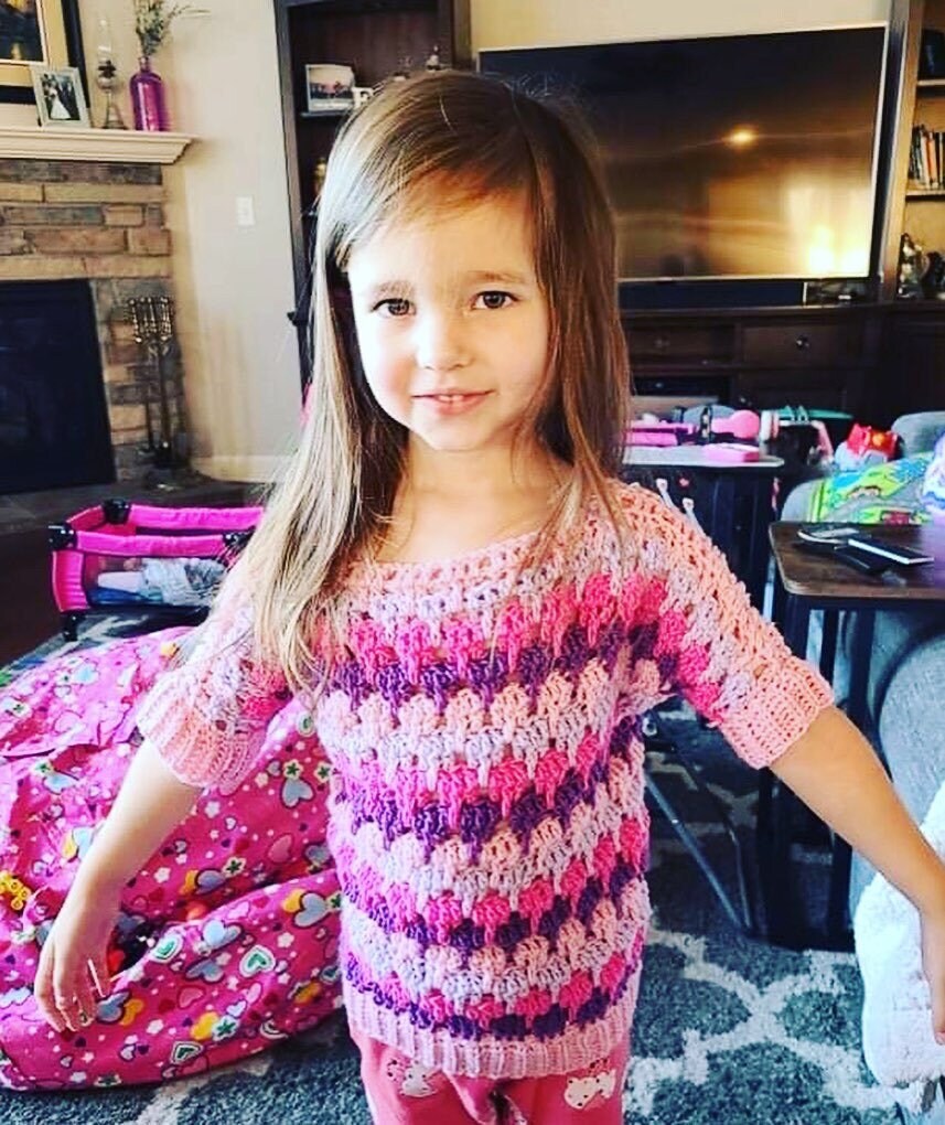 Delightful Doman Sweater Child's Crochet Pattern batwing - Etsy