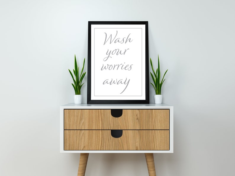 Wash Your Worries Away Printable - Etsy