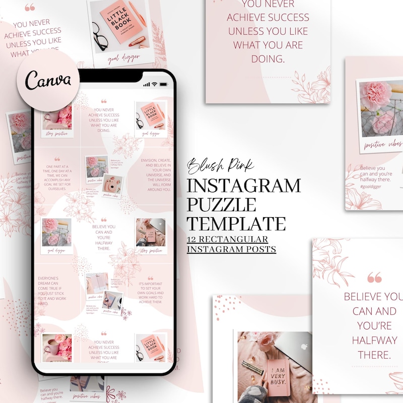 Instagram Feed Puzzle Templates 4:5 - Etsy UK