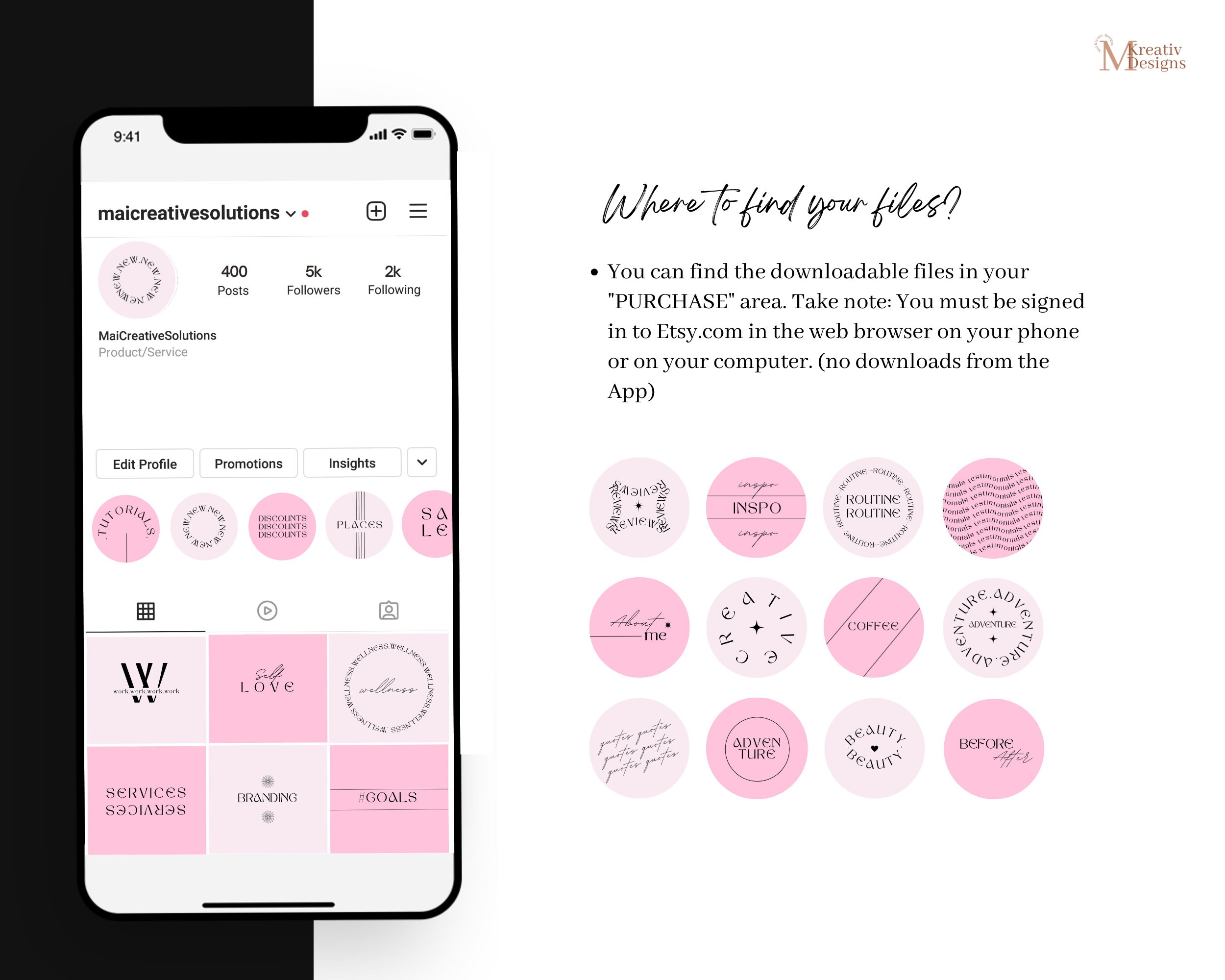 124 Editable Pink Instagram Highlight Covers. DIY Insta Story Covers ...