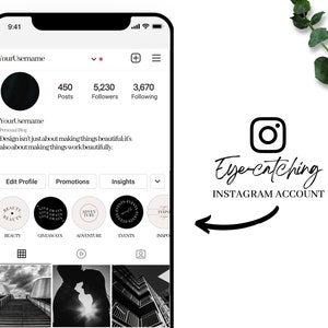 Editable Minimalist Instagram Story Covers. Black and Neutral Instagram ...