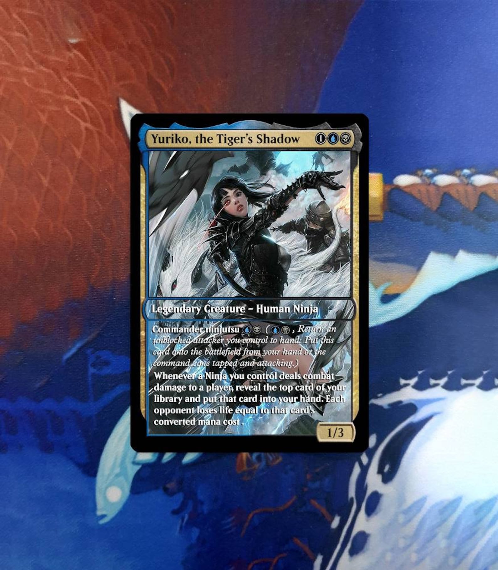 Magic The Gathering/MTG Yuriko the Tiger's Shadow Art | Etsy