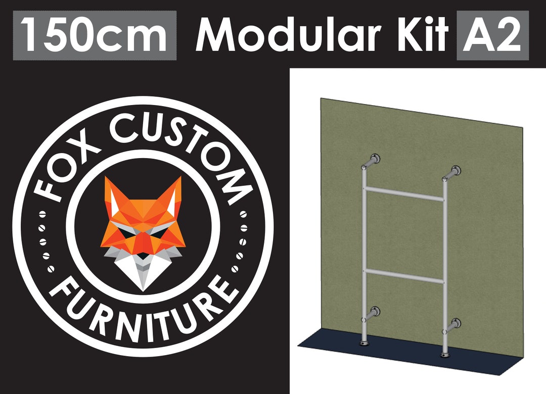 Industrial Open Wardrobe – 150cm Wide Scaffold Shelves Kit A2 - Etsy
