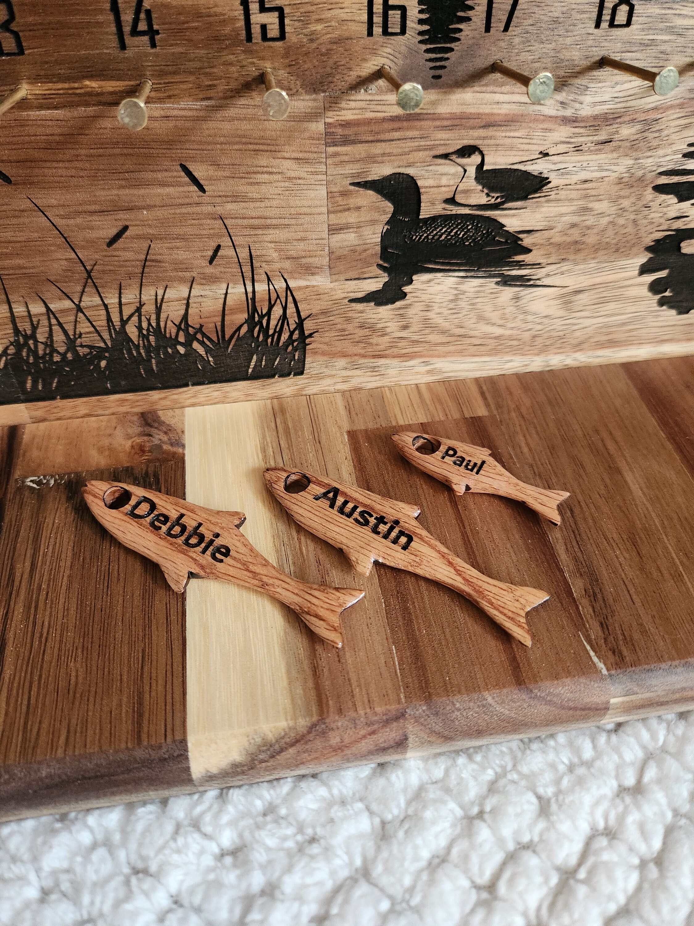 Fishing Brag Board - Summer Scene - Etsy