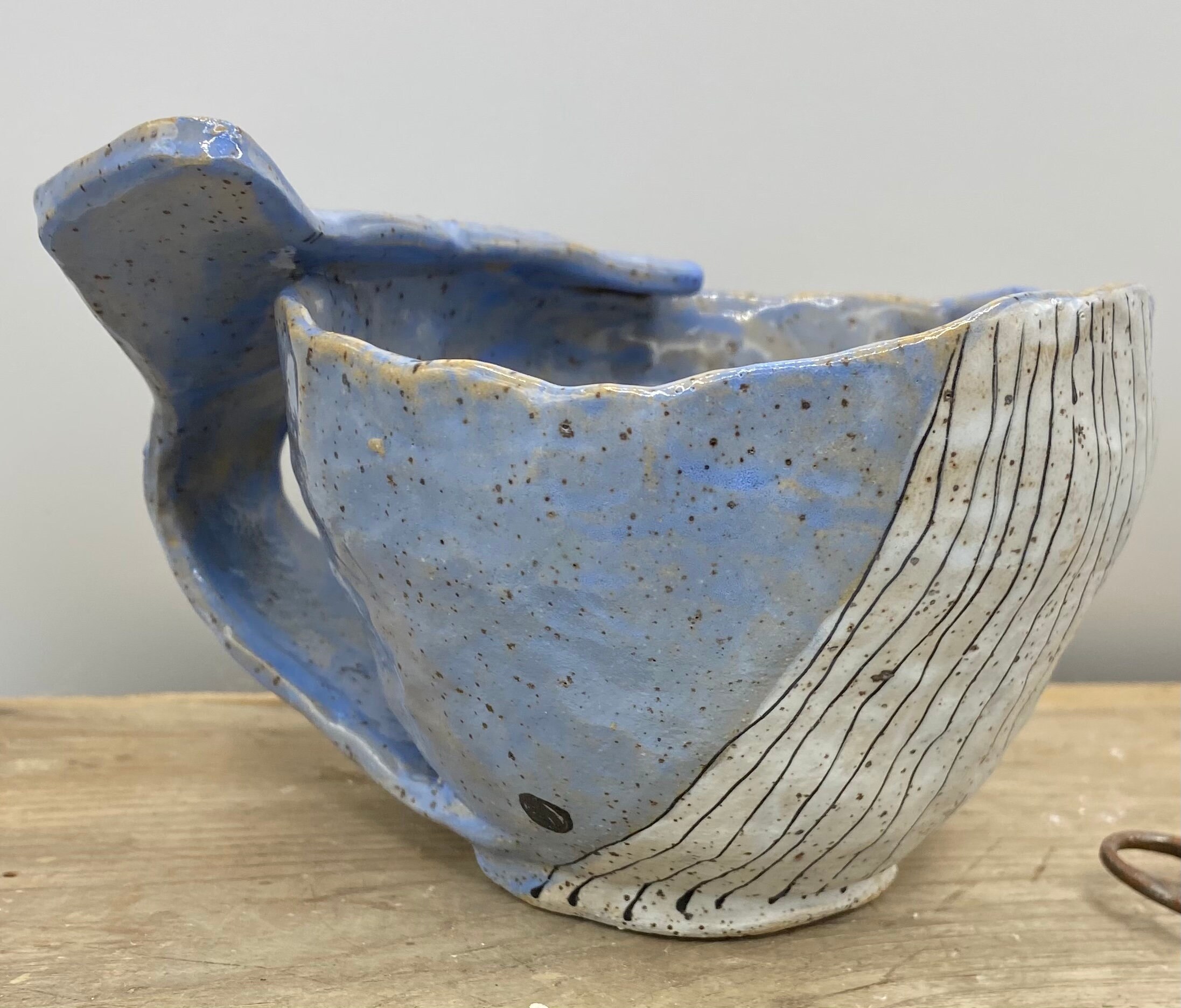 Whale mug hand made pinch pot | Etsy