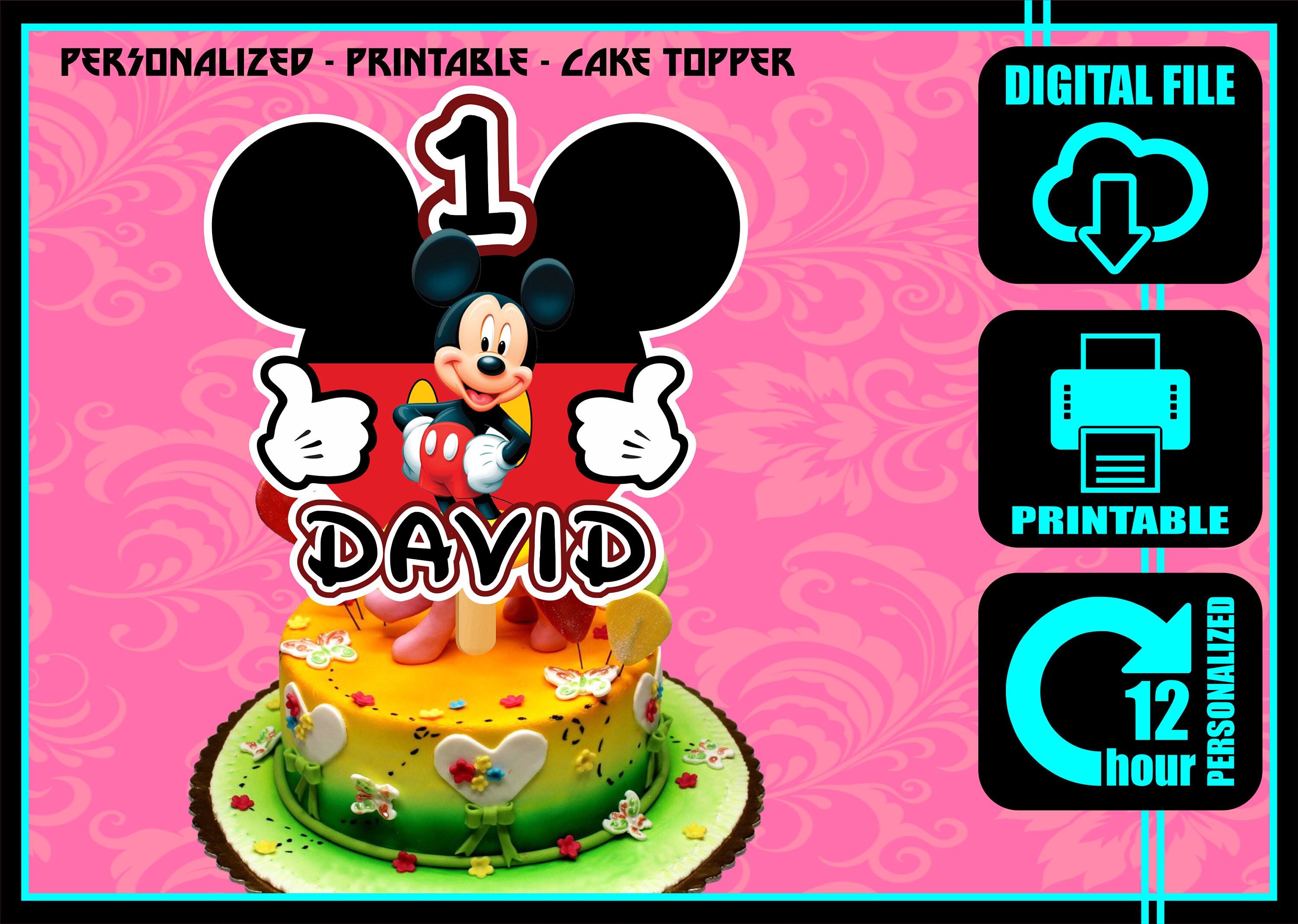 Personalized Mickey Mouse Cake Topper Printable Mickey Mouse Etsy personalized-mickey-mouse-cake-topper-printable-mickey-mouse-etsy