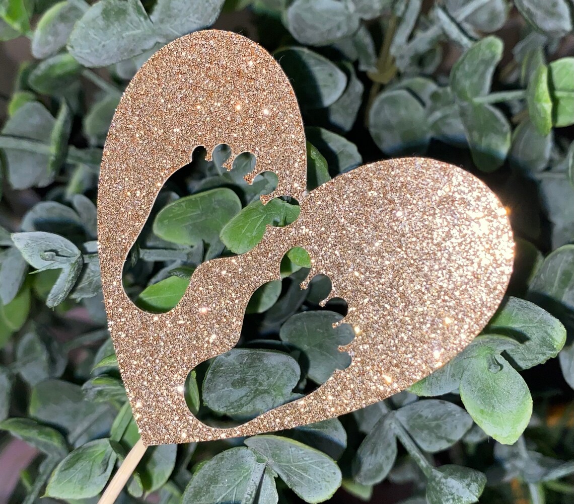 Baby Feet Cupcake Toppers Baby Feet Food Picks Baby Shower - Etsy