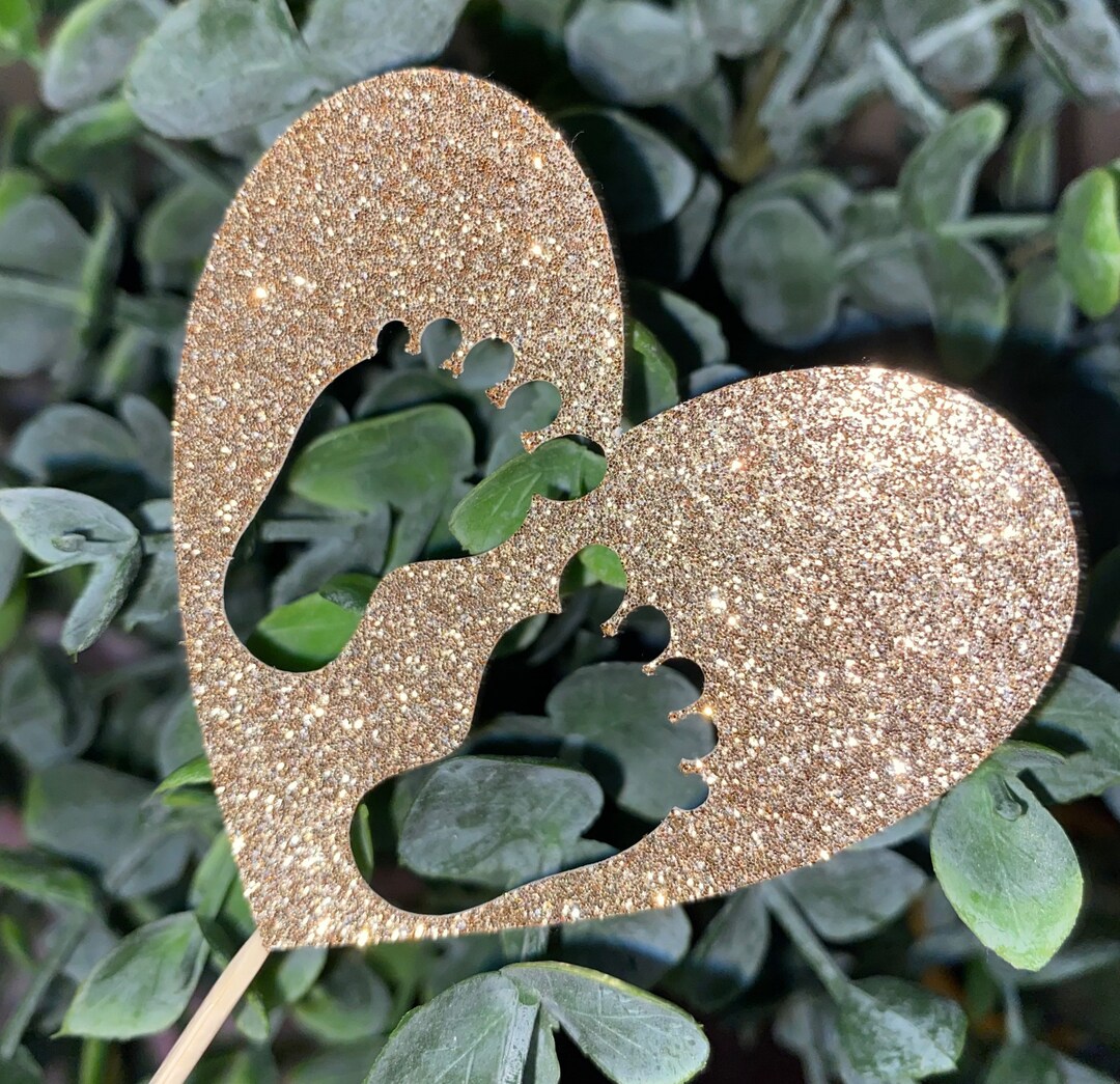 Baby Feet Cupcake Toppers, Baby Feet Food Picks, Baby Shower ...