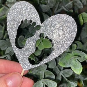 Baby Feet Cupcake Toppers, Baby Feet Food Picks, Baby Shower ...