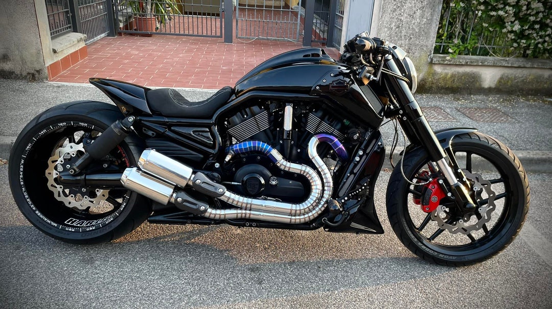 Custom Handmade Exhaust System Fits for Harley Davidson VROD 2002-2017 ...