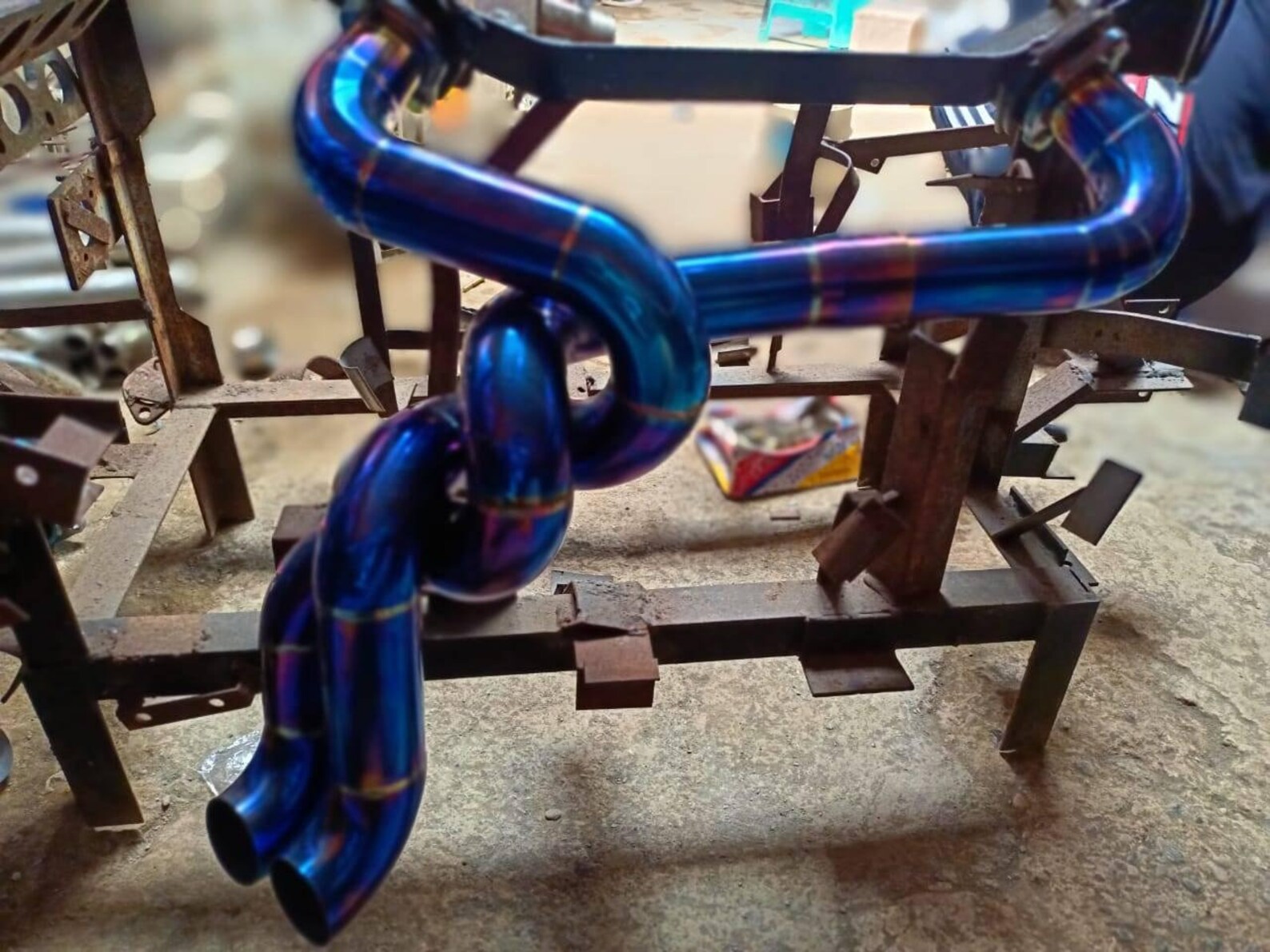 Custom Exhaust System Twisted-model for Harley-davidson Sportster ...