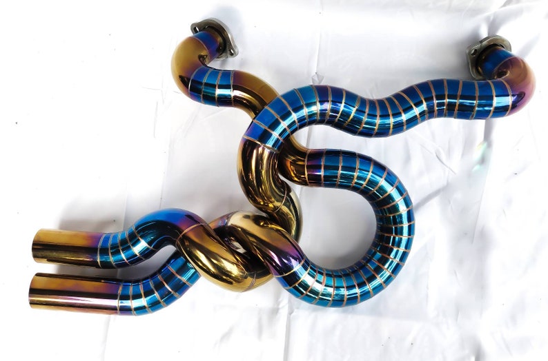 Tangled Pipe Exhaust Fits for Harley Davidson Sportster , Dyna, Softail ...