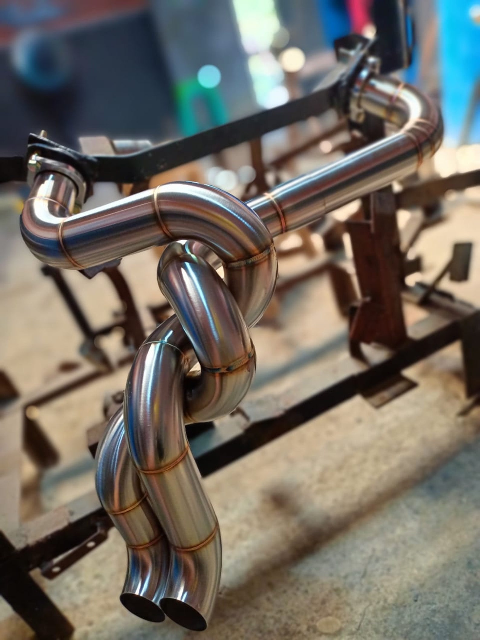 Custom Exhaust System Twisted-model for Harley-davidson Sportster ...