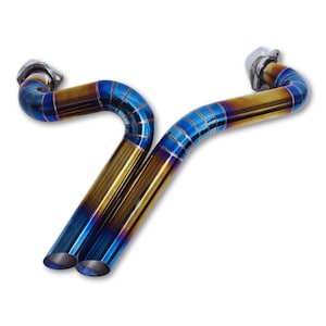 GNARLY Drag Pipes for Harley Davidson Sportster 2-into-2 Stainless ...