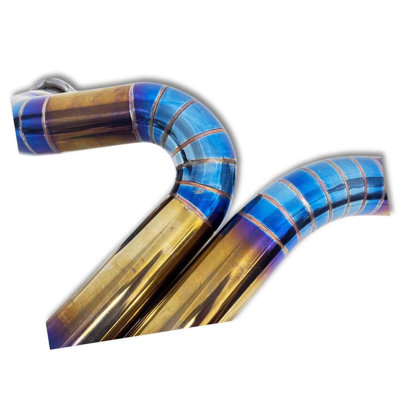 GNARLY 2-into-2 Drag Pipes Exhaust for Harley Sportster | Handmade ...