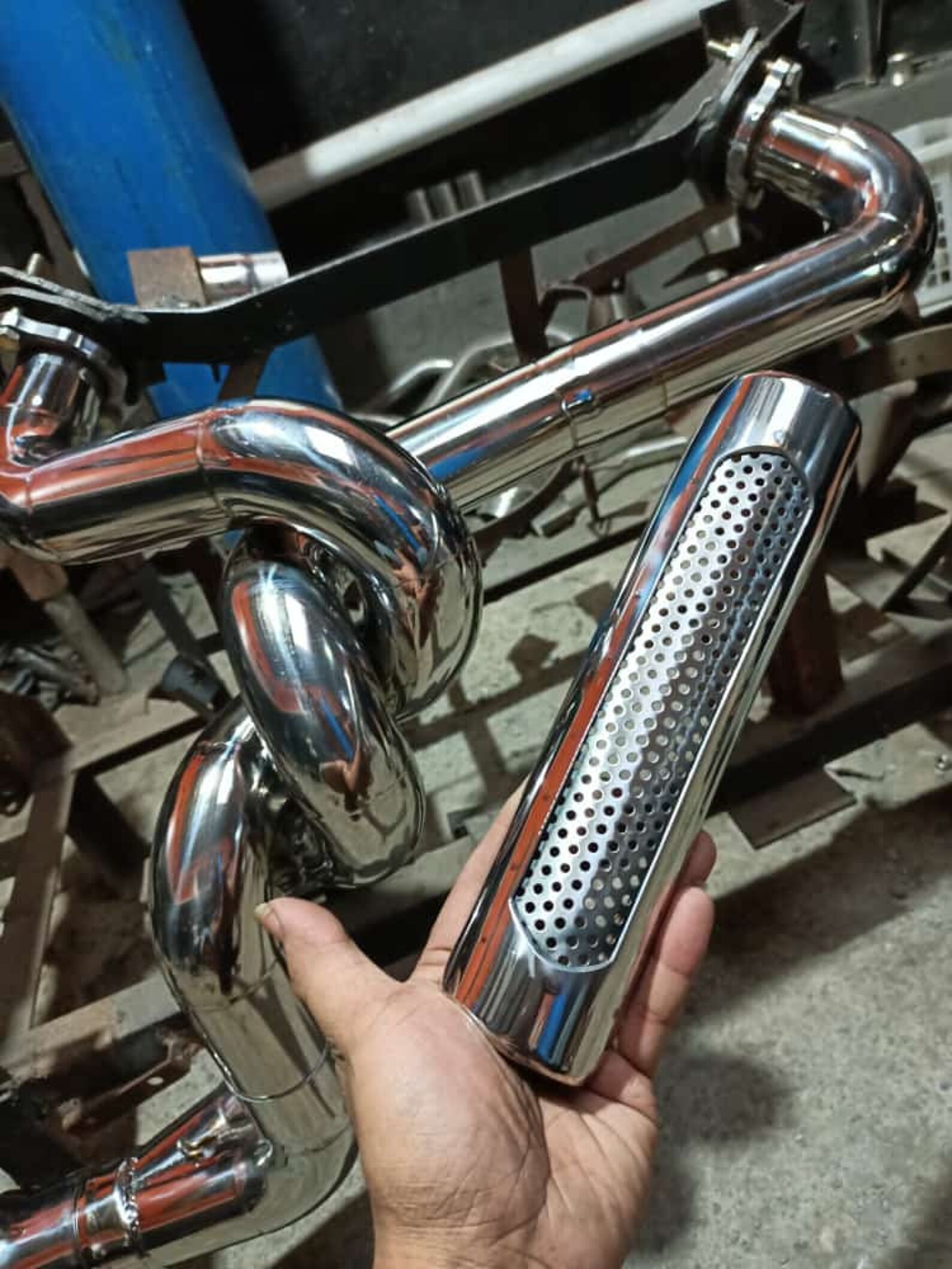 Custom Exhaust System Twisted-model for Harley-davidson Sportster ...