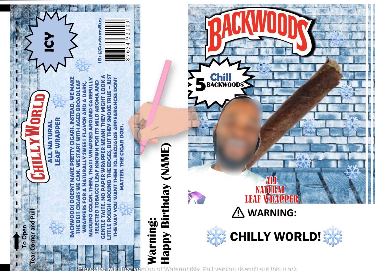 Customized Backwoods Wrapper DIGITAL FILE ONLY | Etsy