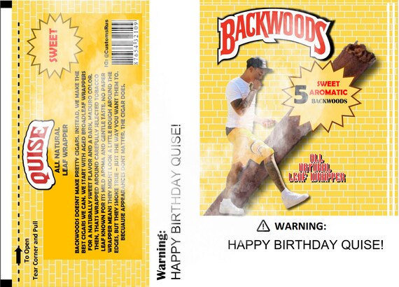 Digital File Customized Backwoods Wrapper | Etsy