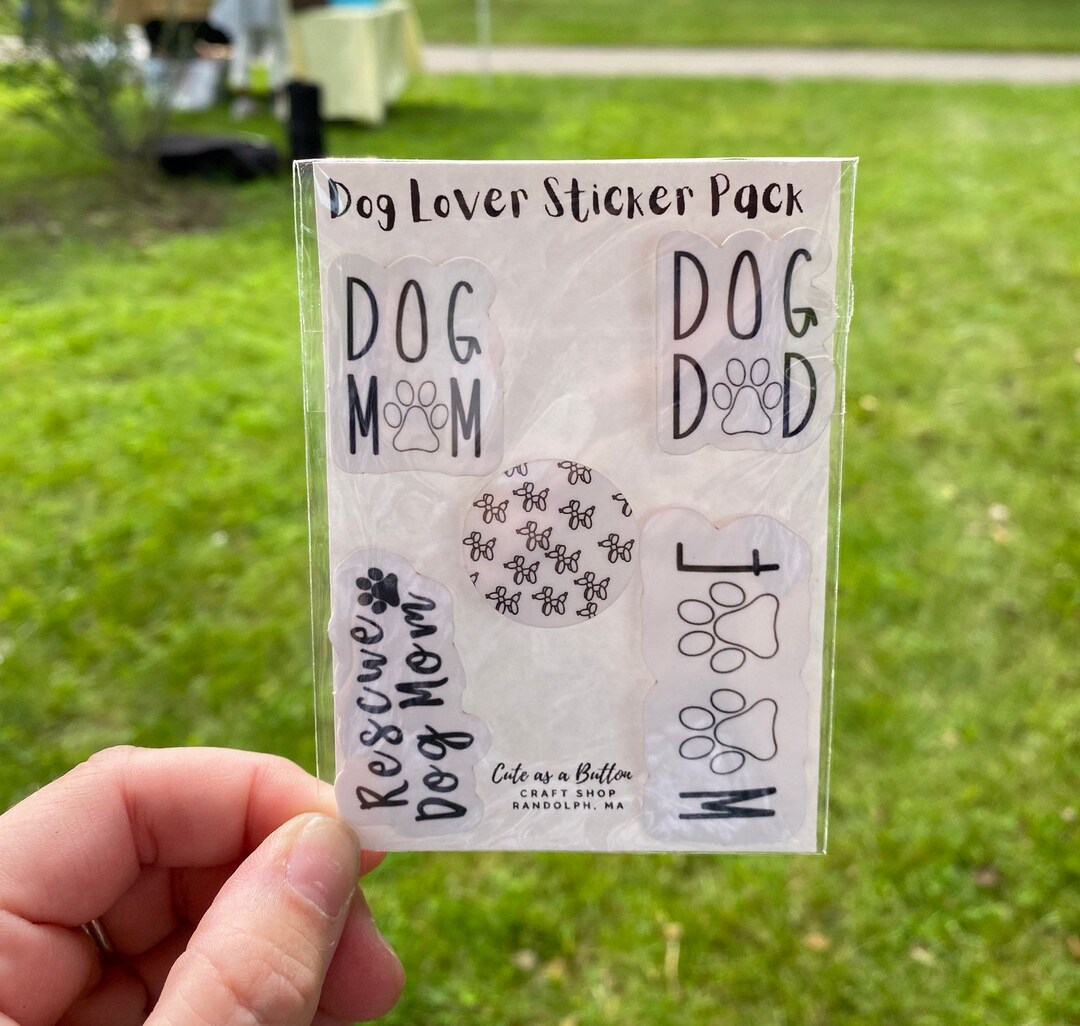 Mini Dog Themed Sticker Pack Dog Mom Dog Dad Woof Rescue - Etsy