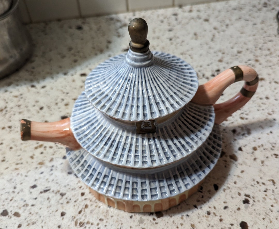 Vintage Temple or Pagoda Style Teapot - Etsy