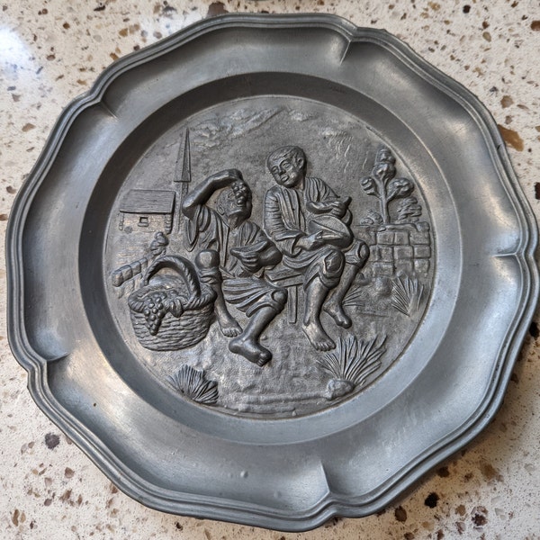 Pewter Wall Plate - Etsy