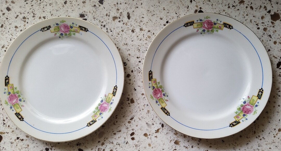 Vintage Gold Castle 8 Luncheon Plate Set of 8 - Etsy