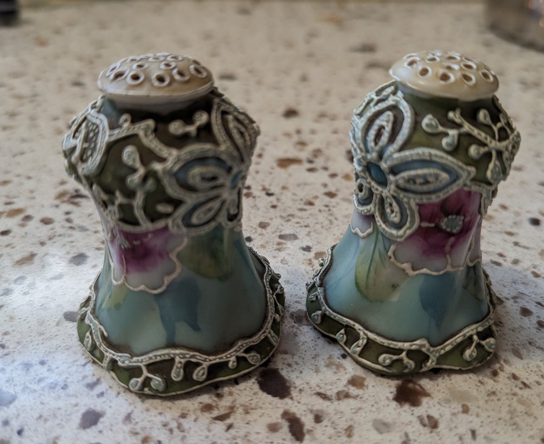 Antique Moriaga Nippoon Salt and Pepper Shakers - Etsy