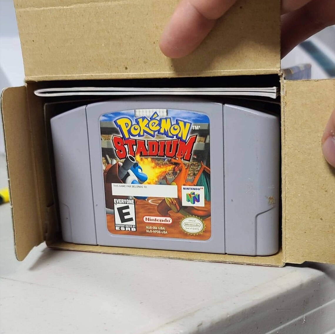 Reproduction N64 Pokemon Stadium Box Insert - Etsy