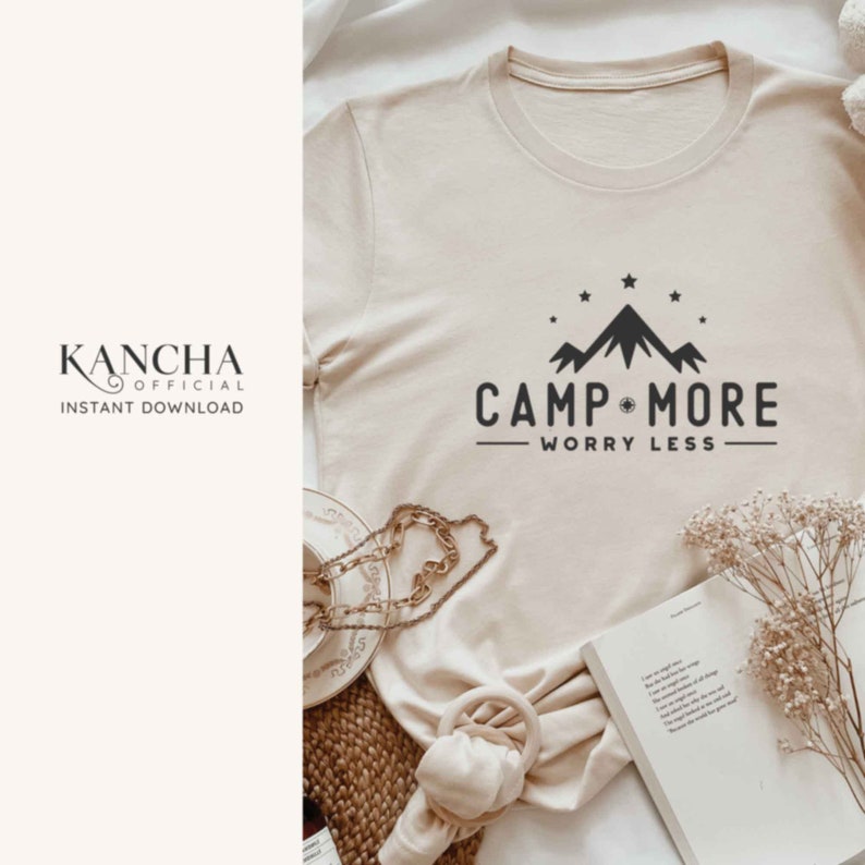 Camp More Worry Less Svg Camp Life Svg Camping Svg Camper - Etsy