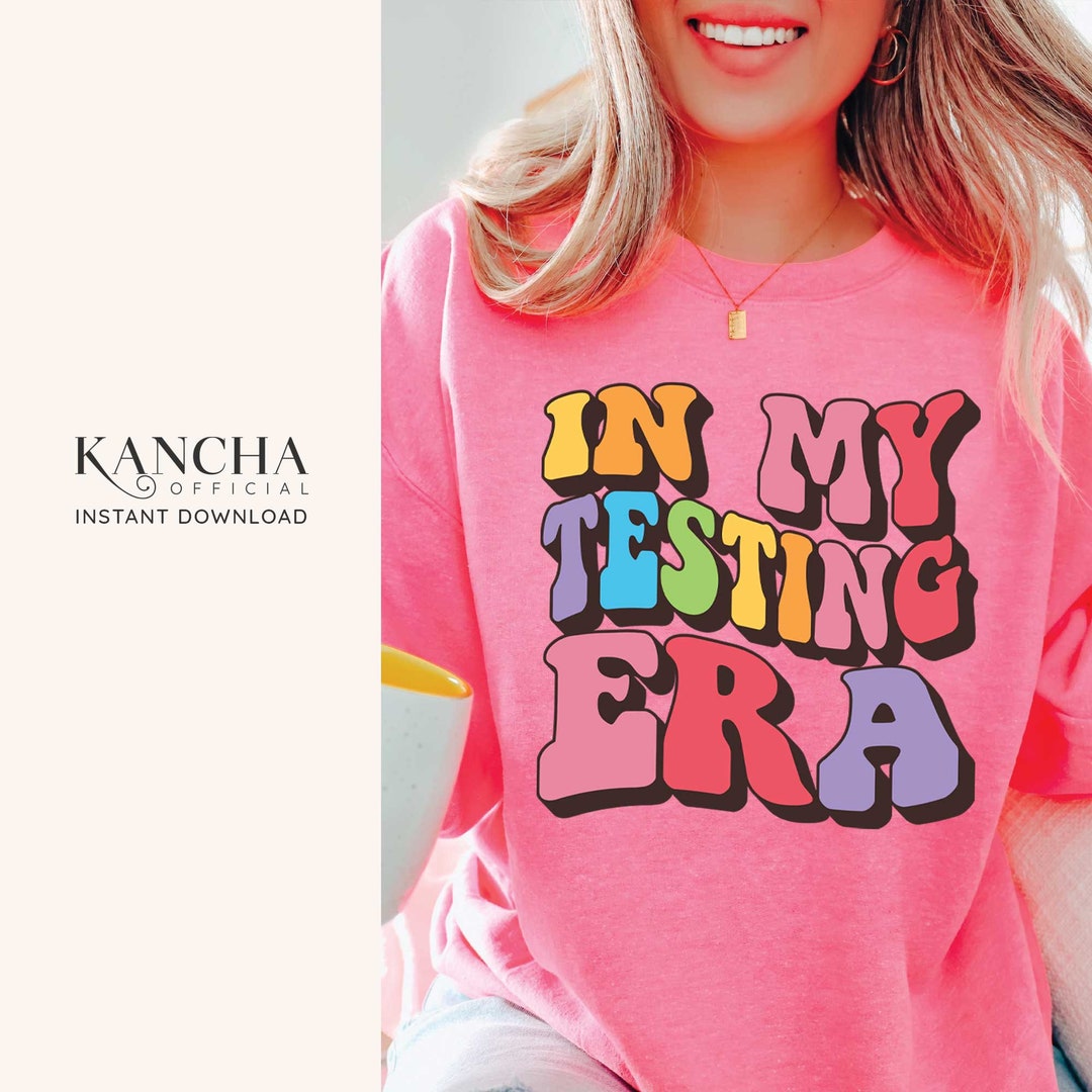 In My Testing Era Svg for Teacher Tshirt Gift for Her Back to School ...