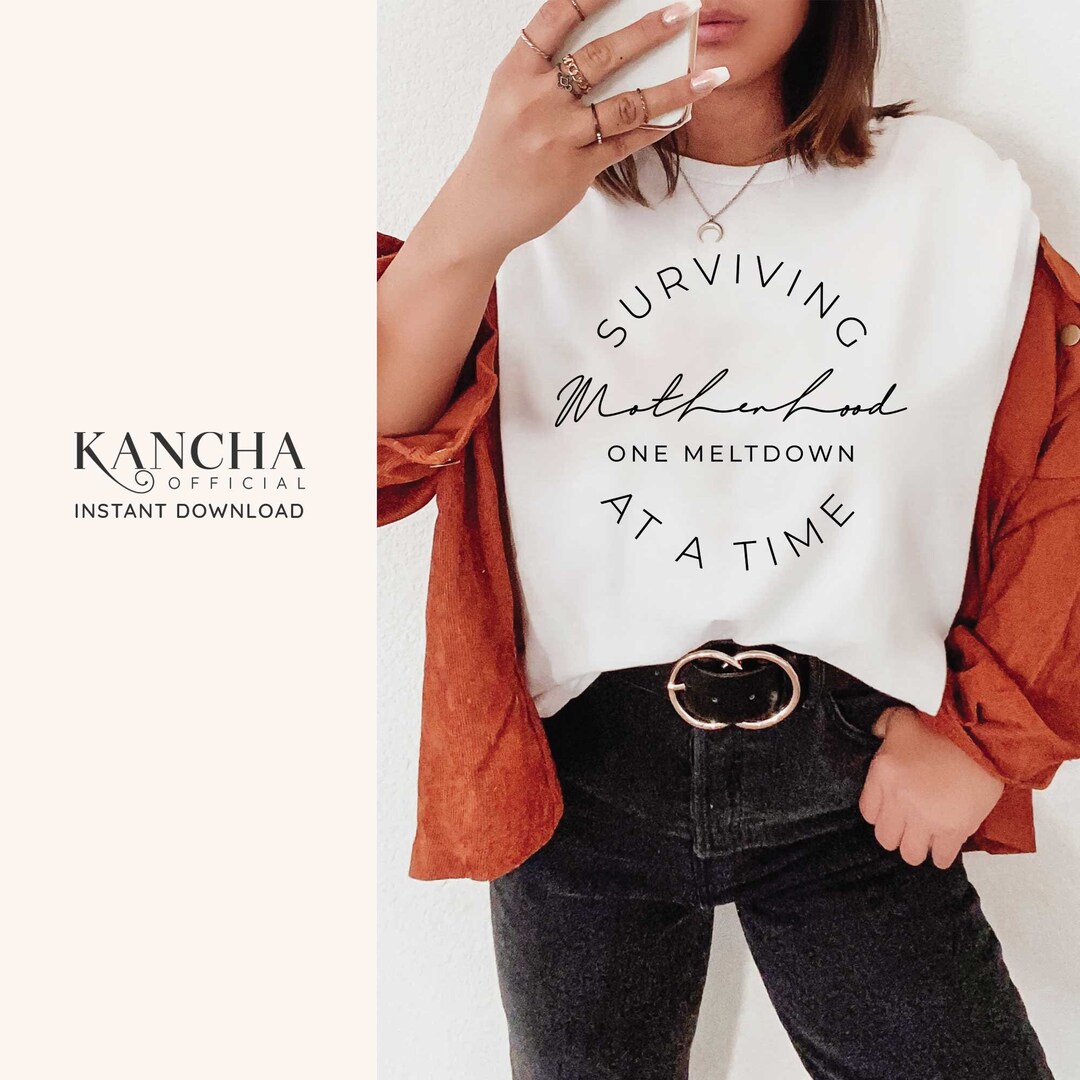 SVG for Mom Shirts Surviving Motherhood Svg for Shirt Gift for Mom Svg ...