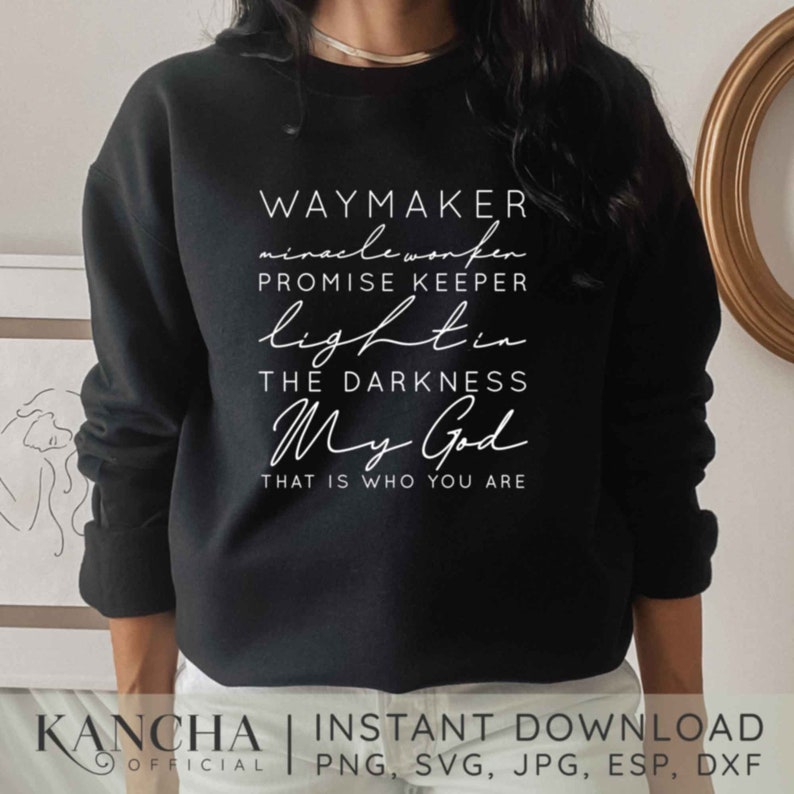 Waymaker Svg Christian Svg Bible Verse Svg Scripture Svg - Etsy