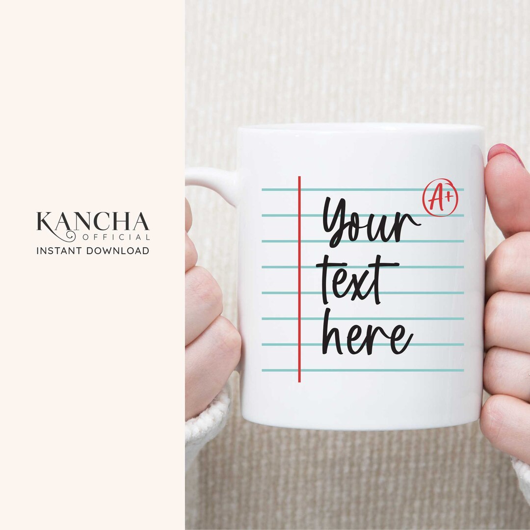 School Paper Lined Svg Lined Paper Personalized Name Teacher Svg Gift ...