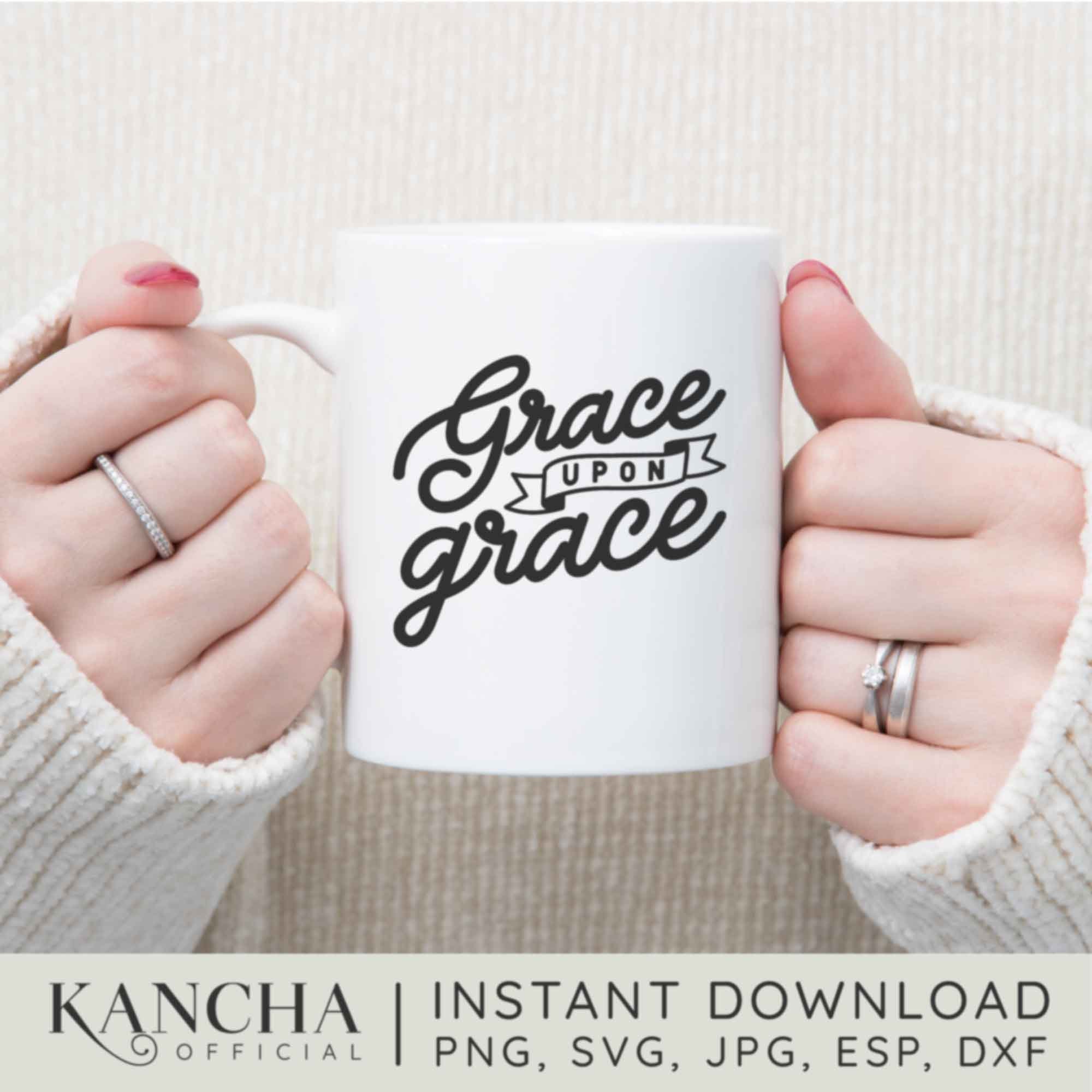 Grace Svg Grace Upon Grace Svg Bible Verse Svg Religious - Etsy
