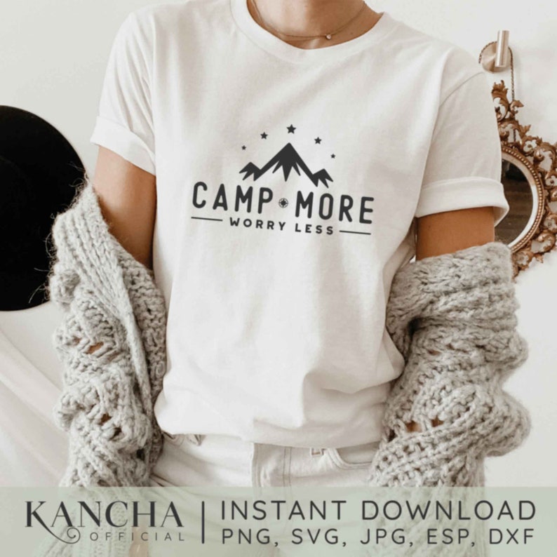 Camp More Worry Less Svg Camp Life Svg Camping Svg Camper - Etsy
