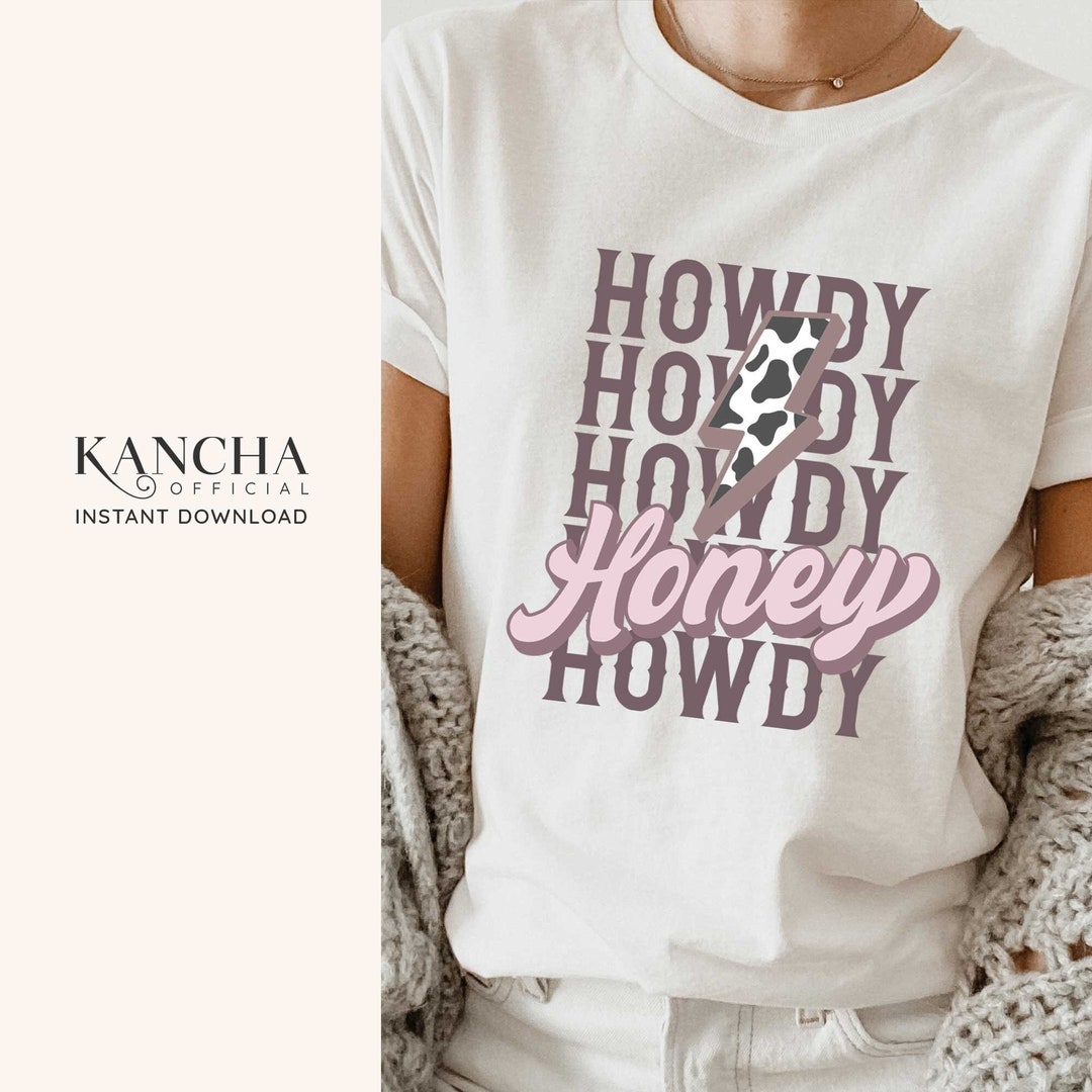 Howdy Honey Svg, Valentines Day Svg, Western Cowprint, Thunder, Funny ...