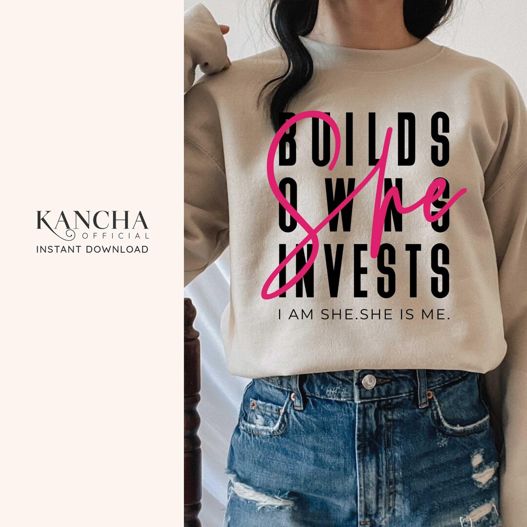 SHE Svg File for Working Mom Shirt Entrepreneur Female Girl Boss Gift ...