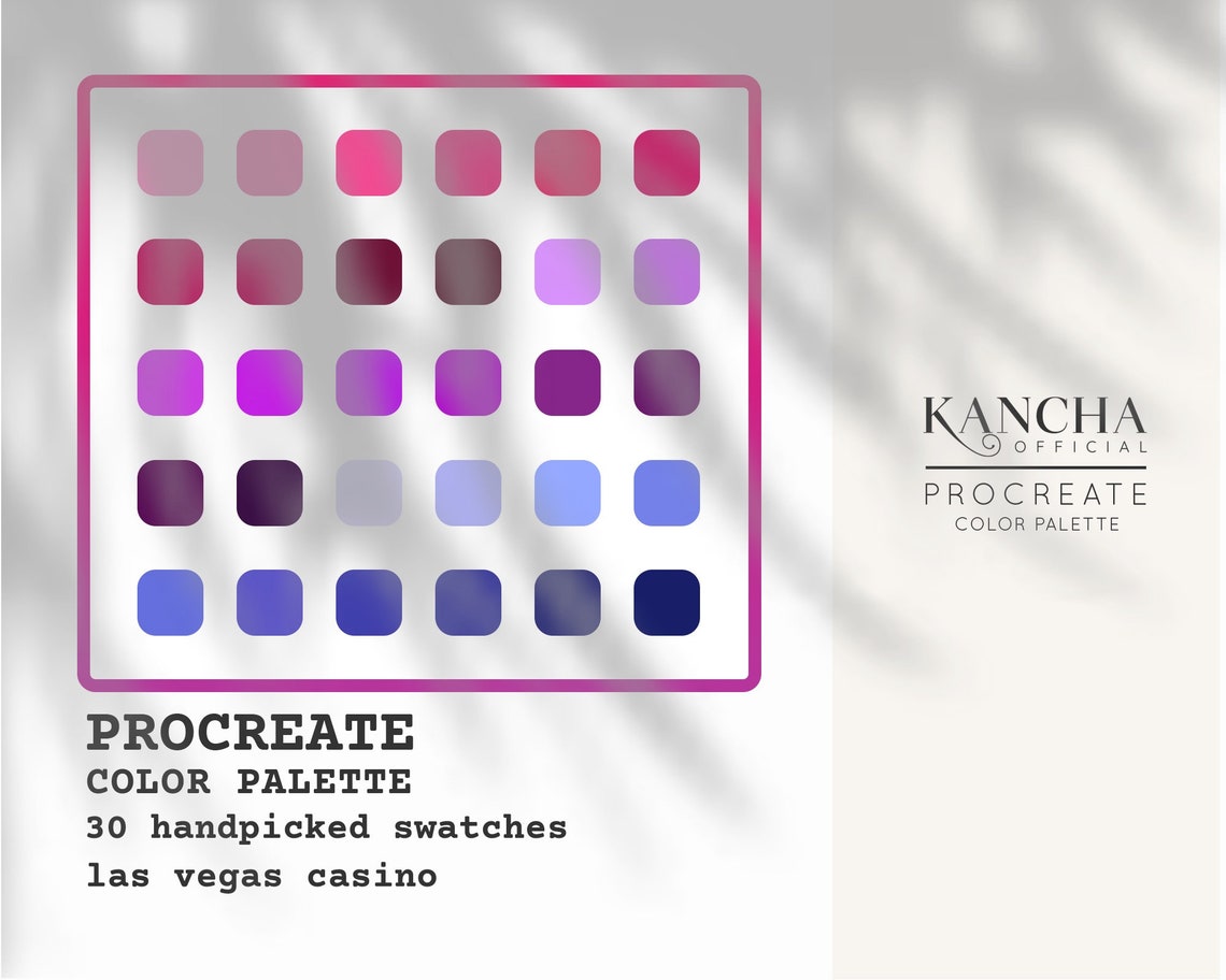 Las Vegas Casino Procreate Color Palette Procreate Palette - Etsy