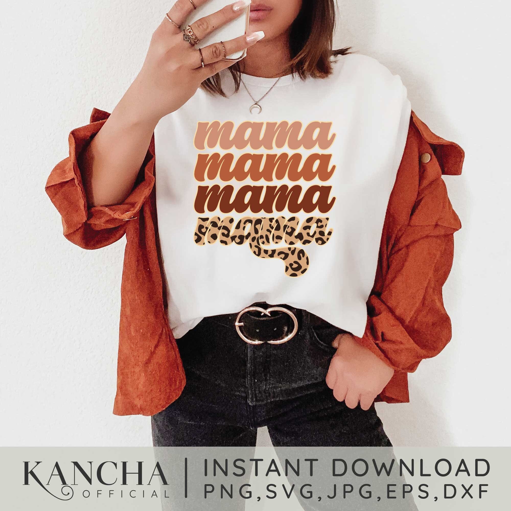 SVG for Mom Shirts Retro Mom Leopard Print Svg for Shirt Gift - Etsy