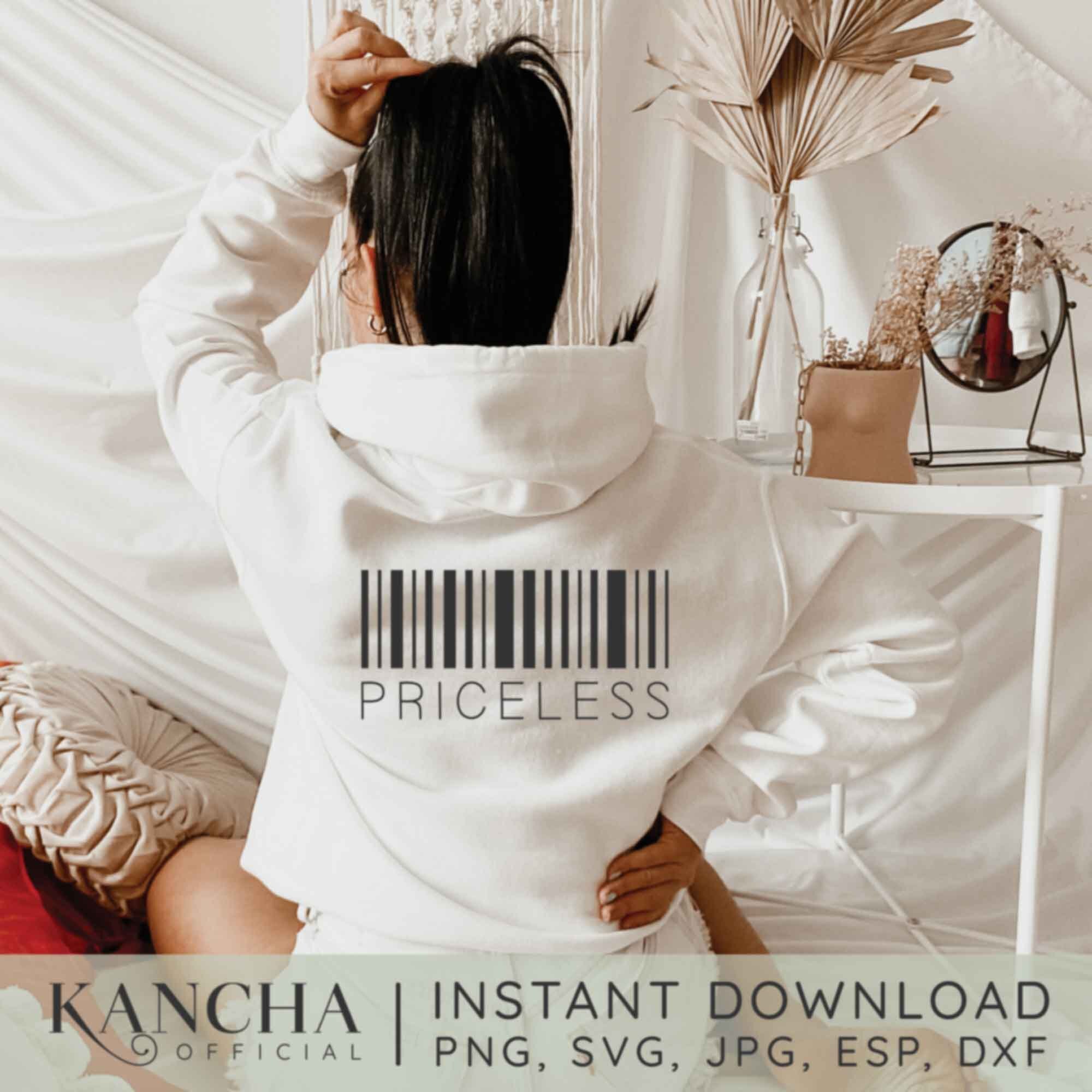 Priceless Barcode svg Price tag svg Minimalist Barcode Decal | Etsy