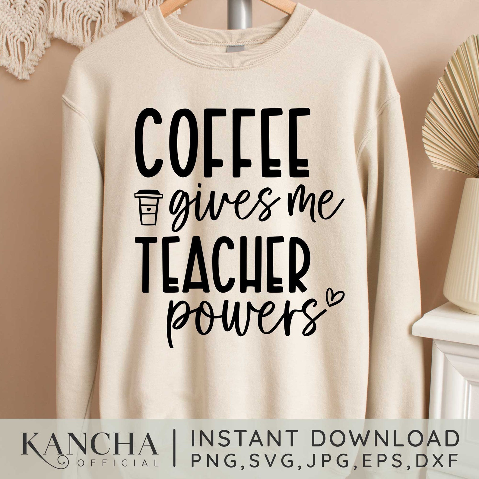 Coffee Teacher Svg Gift for Teacher Power Shirt Teacher Life Svg for ...