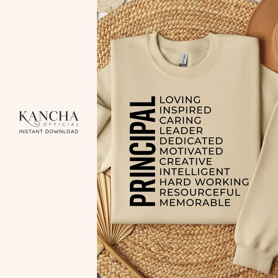 Principal Svg Design Teacher Appreciation Shirt Principal Gift for Her ...