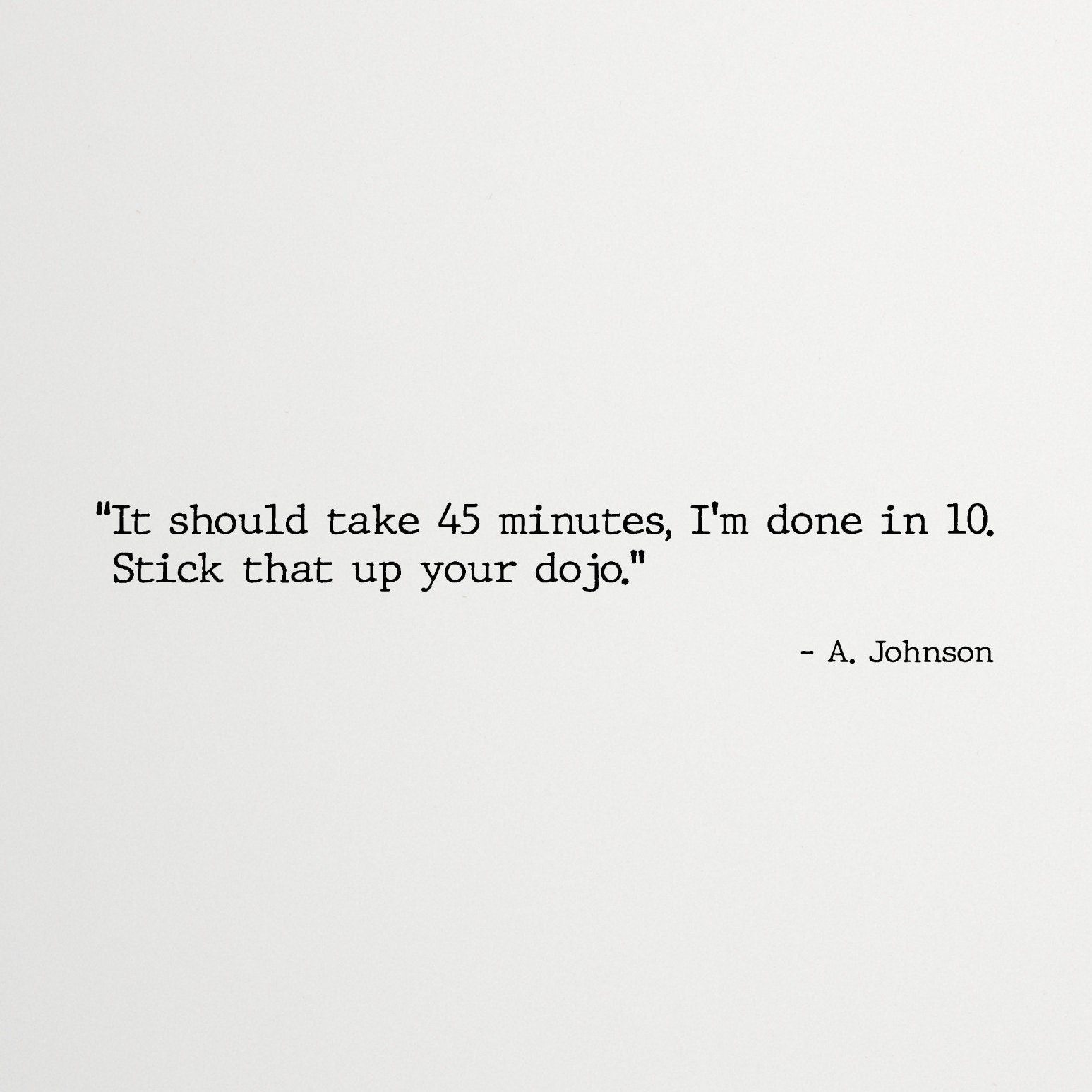 Peep Show Stick That up Your Dojo Alan Johnson Quote - Etsy UK