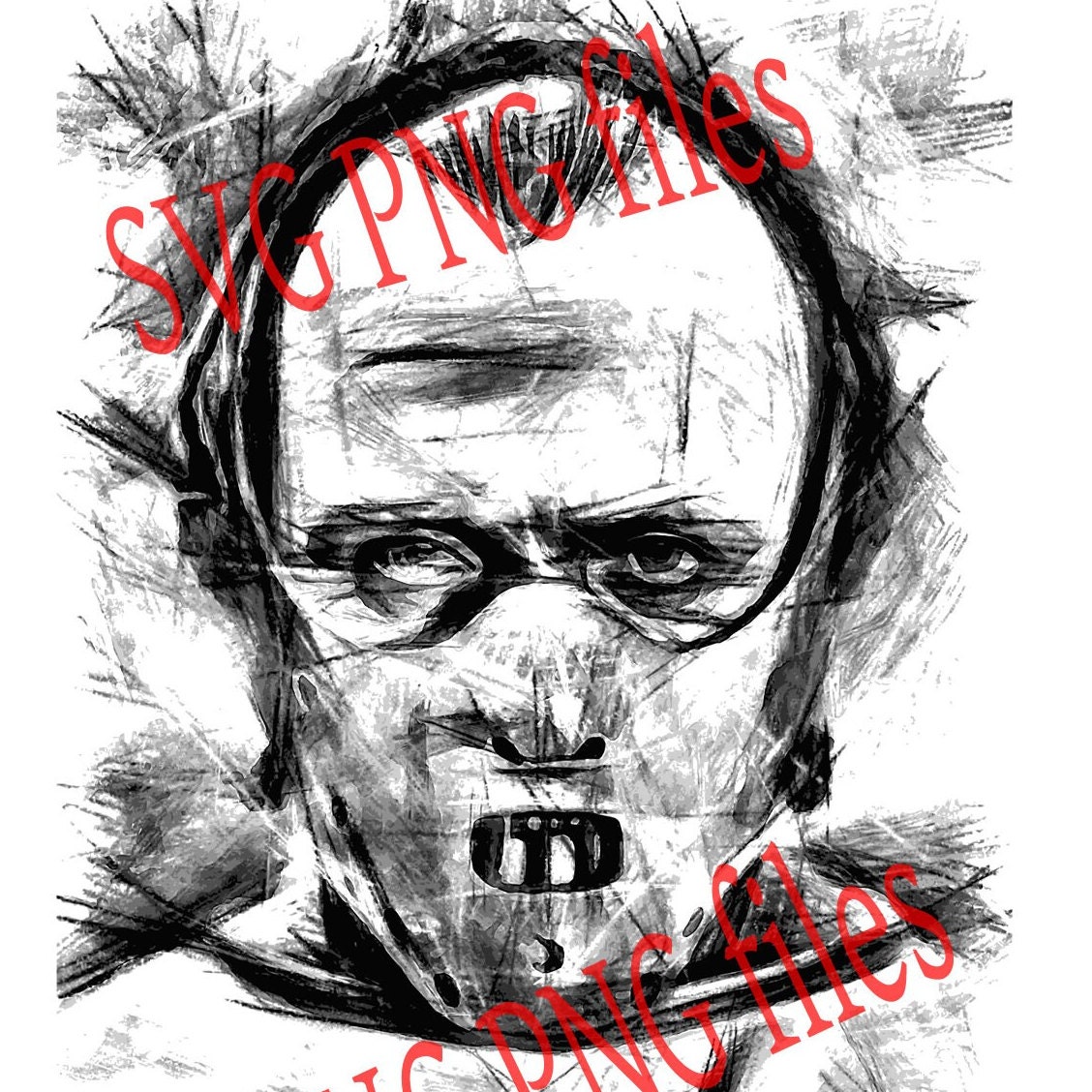 Horror svg horror movie svg silence of the lambs hannibal | Etsy