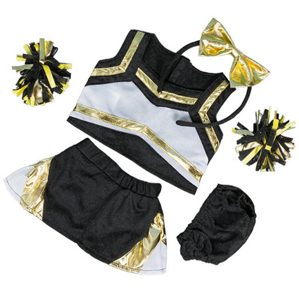 Black and Gold Cheerleading Outfit - Etsy