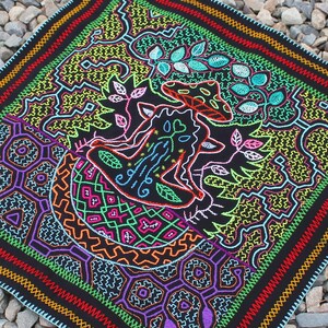 Shroom-head Being Chakruna & Kené Pattern Shipibo Handmade - Etsy