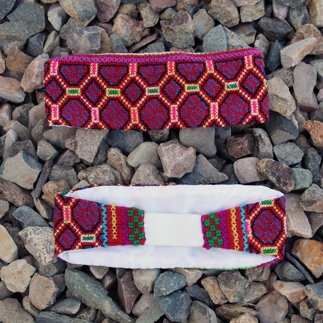 Headband Kené Pattern Shipibo Embroidery Made by Women From - Etsy
