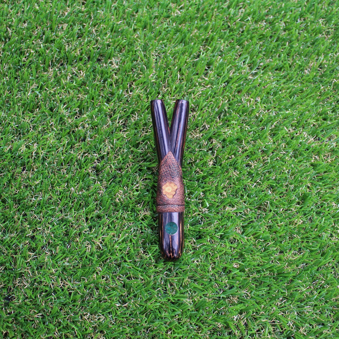 Double Nose CHONTA Kuripe~kuripi | Decorated With a Sacred Aya Vine ...