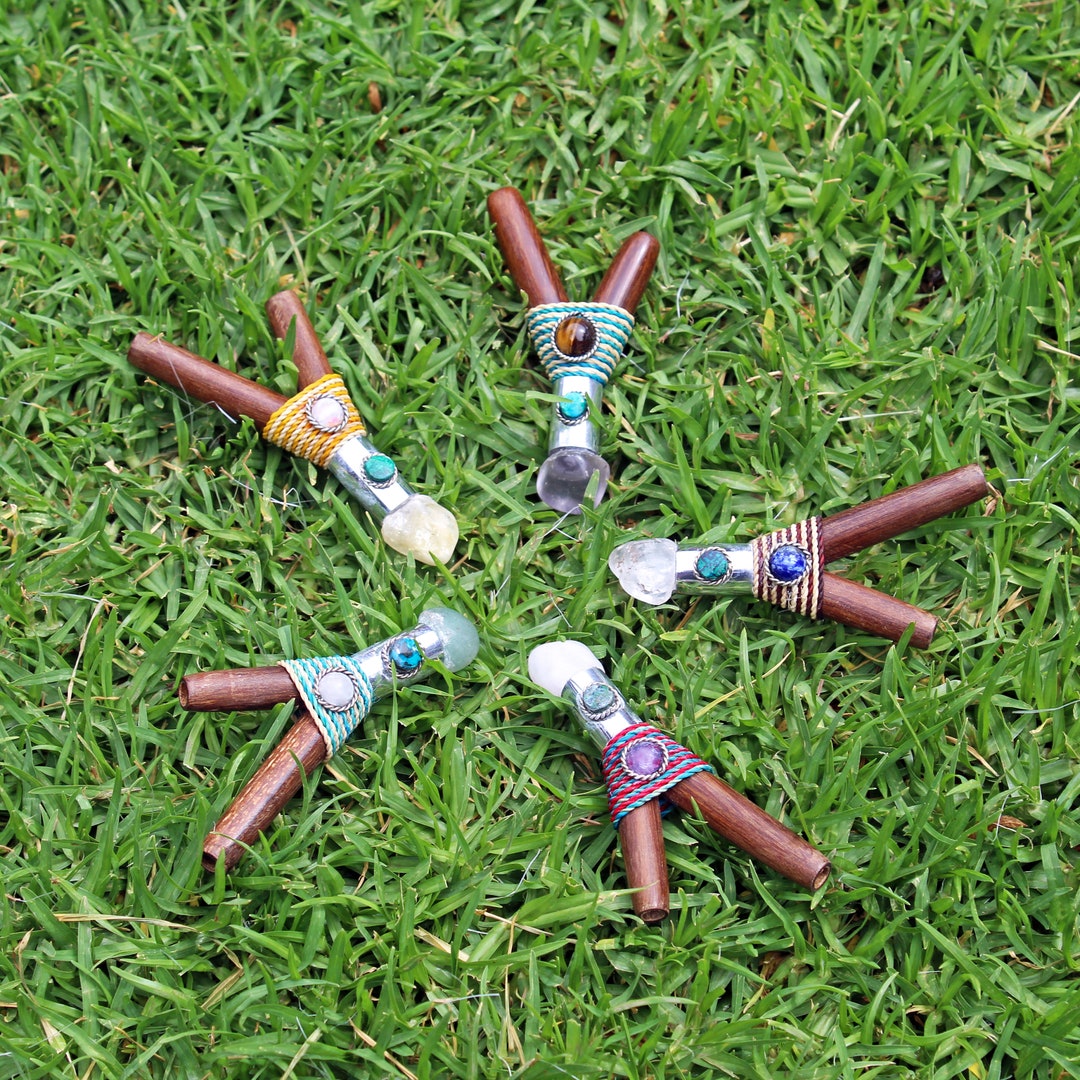Kuripe Kuripi Applicator Made of Madera Negra and Chambira 100% Organic ...